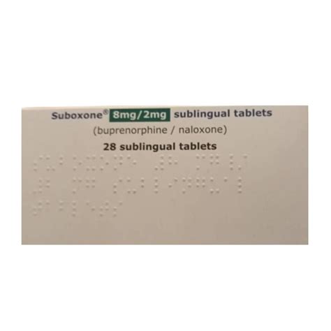 Suboxone 8mg 2mg Sl X 28tabs Mediglow Healthcare Ng