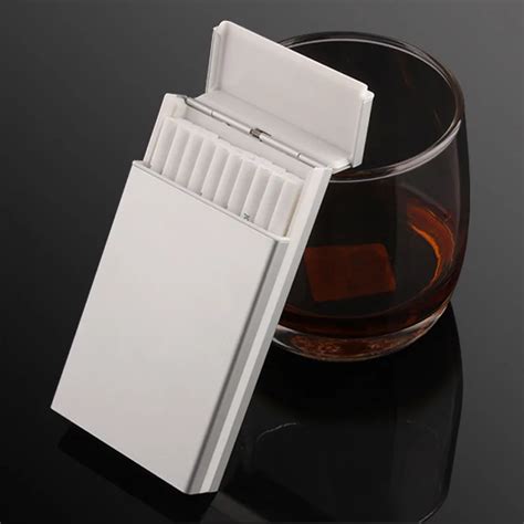 Ultra Thin Cigarette Case Slim Metal Cigarette Box Aluminum Cigarette