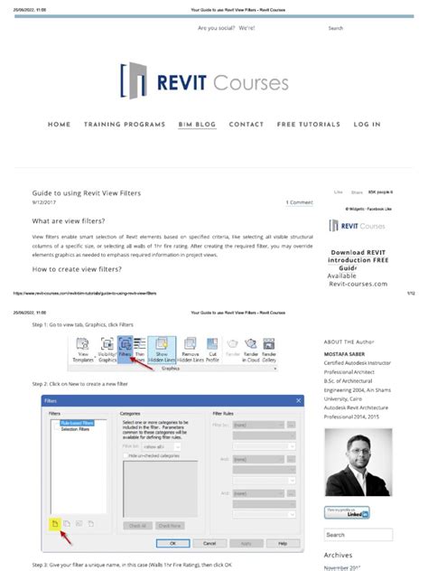 Revit Filter Notes Pdf