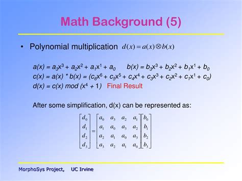 Ppt Mapping The Aes Algorithm To Morphosys Architecture Powerpoint