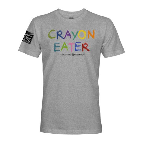 Crayon Eater T Shirt Military Veteran Force Wear
