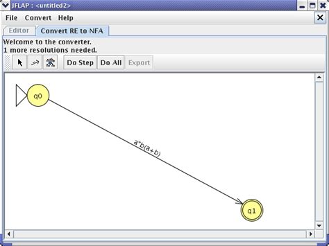 regular expression to nfa