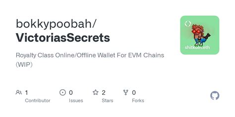 GitHub Bokkypoobah VictoriasSecrets Royalty Class Online And Offline Wallet