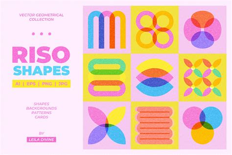 Riso Shapes Geometric Collection An Object Graphic By Leila Divine