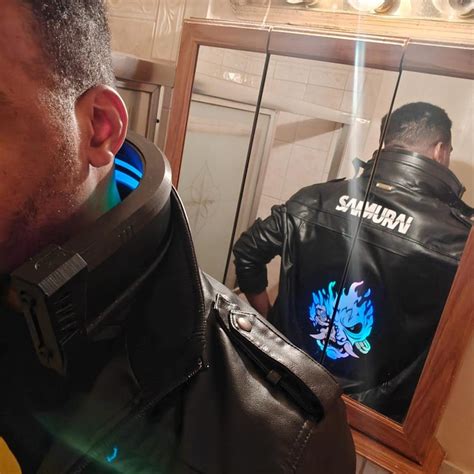 Led Cyberpunk 2077 Samurai Moto Jacket Cosplay 200 Rgb Patterns