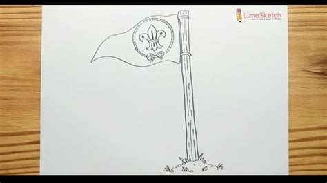 How To Drawing Scout Flag Youtube