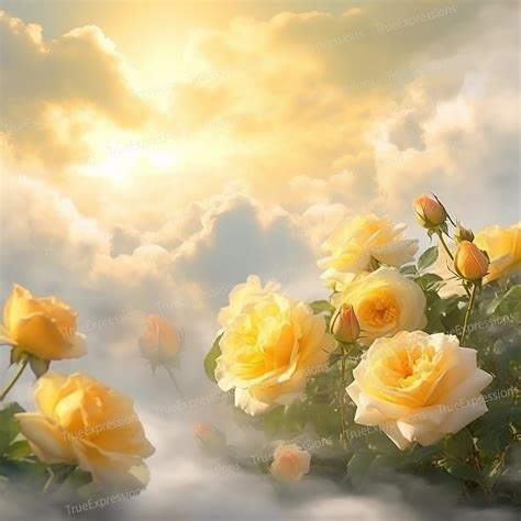 Yellow Roses Ai Art Print Christian Funeral Flowers Png Download Etsy