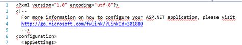 C Visual Studio Sees Error In My Web Configs Stack Overflow