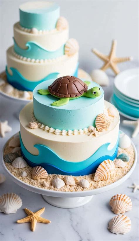14 Beach Themed Cake Decorating Ideas Fun And Easy Ways To Bring The