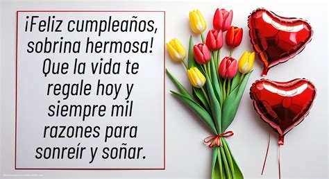 Imágenes Con Frases De Feliz Cumpleaños Sobrina