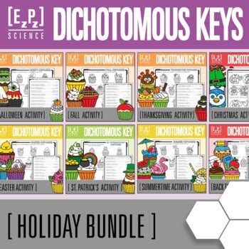 Dichotomous Keys Activity Mega Bundle Holiday Science Classification