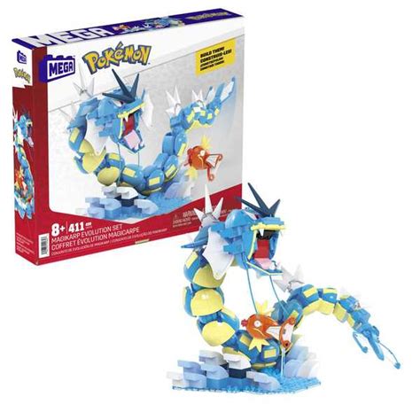 Mega Pokémon Magikarp Evolution Set Bauset Karpador Garados Figur