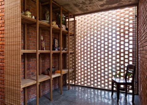 Perforated Brickwork Used To Renovate House In Vietnam