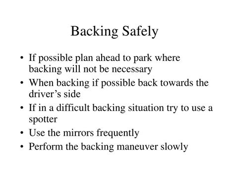 Ppt Basic Safety For 15 Passenger Van Drivers Powerpoint Presentation