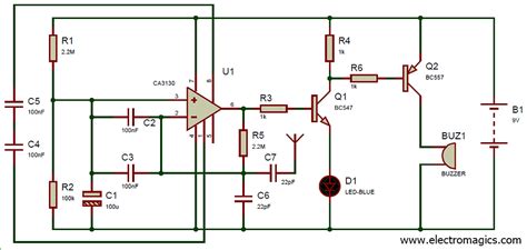 Cell Phone Detector Circuit Diagram