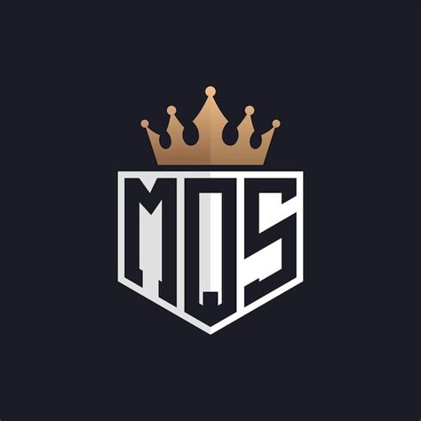 Premium Vector Luxury Mqs Logo With Crown Elegant Initials Mqs Letter