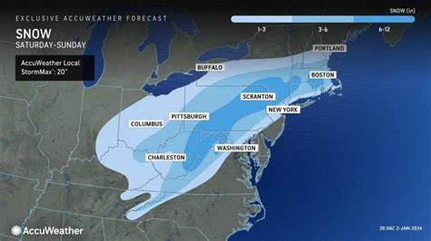 First Projected Snowfall Totals Released For Major Storm Headed To Northeast Westport Daily Voice