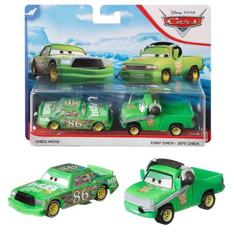 พร้อมส่ง Disneypixar Cars Chick Hicks Crew Chief Chick 2 Pack Toy