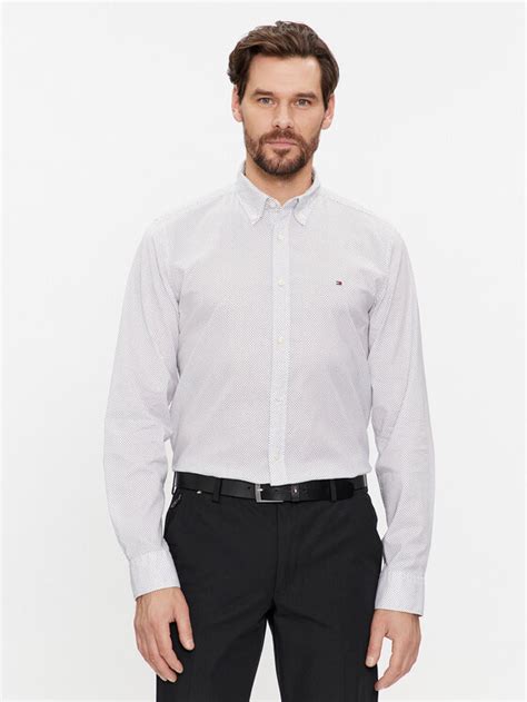Tommy Hilfiger Риза Mw0mw33762 Бял Regular Fit Modivobg