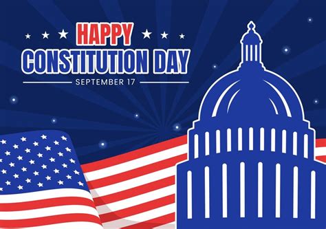 Premium Vector Happy Constitution Day United States Vector