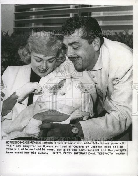 1959 Press Photo Ernie Kovacs Wife Edie Adams New Born Daughter Mia Su Historic Images