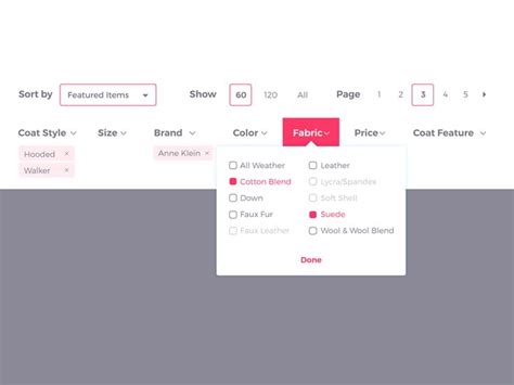 Filter Ui Design
