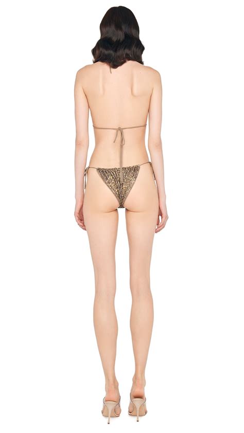 String Bra Bronze Norma Kamali