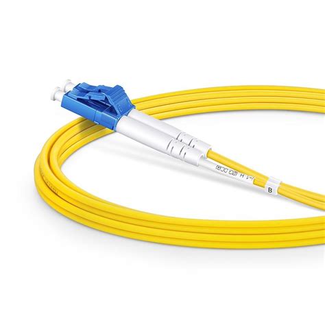 2m 66ft 9125 Os2 Lc To St Singlemode Duplex Fiber Optic Patch Cable