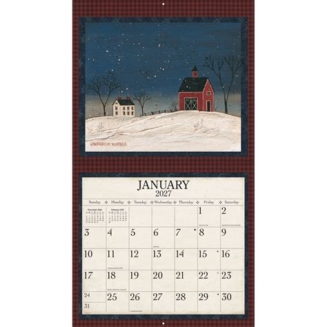 2027 Lang Warren Kimble Deluxe Wall Calendar By Warren Kimble