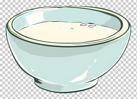 Bowl Of Milk Bowl Of Milk In Minimalist Artistic Style Png Clipart