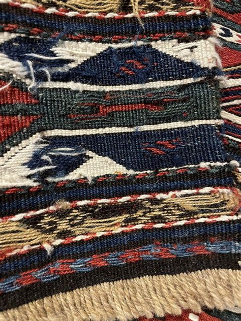 Handmade Antique Persian Style Sumak Collectible Kilim 13 X 18
