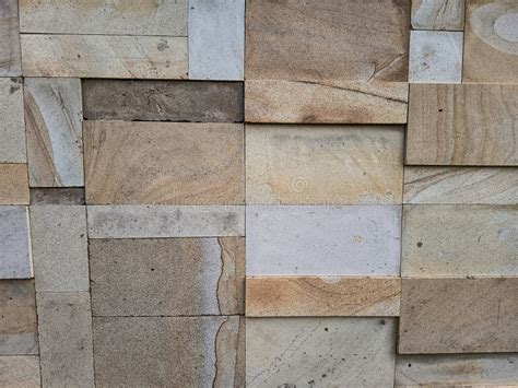 Rectangular Natural Rock Wall Tile Texture For 3d Rendering Material