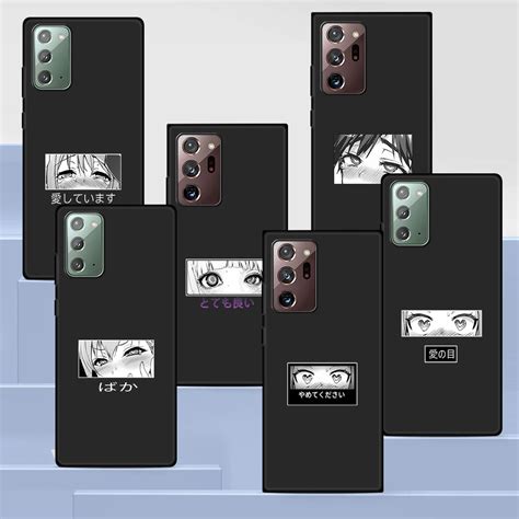 Japanese Cartoon Anime Girls Eyes Phone Case For Samsung Galaxy Note 20