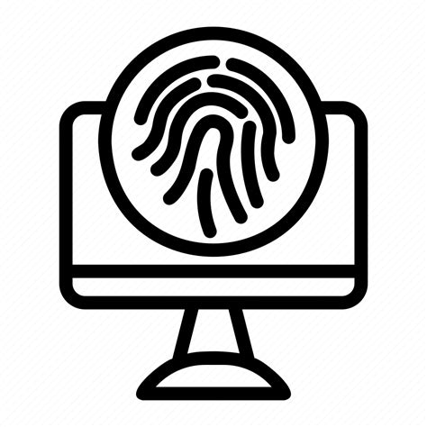Biometric Recognition Security Biometrics Ui System Icon
