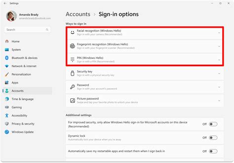 Set Up Windows Hello Face Fingerprint And Pin On Windows