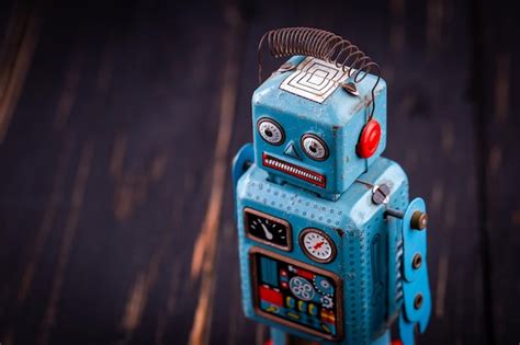 Premium Photo Vintage Tin Toy Robot