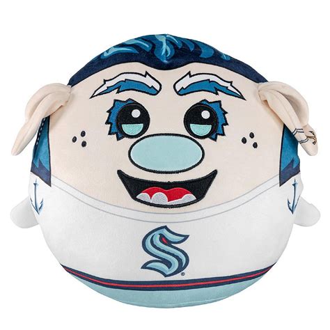 Sleep Squad Seattle Kraken Buoy 12 Mascot Kiri Cloud Pillow Plushie Official Nhl Plush