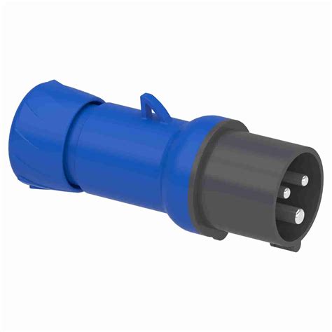 Wander Plug Straight 3pin 2p E 200 250vac Ip44 16a Sigma Shop