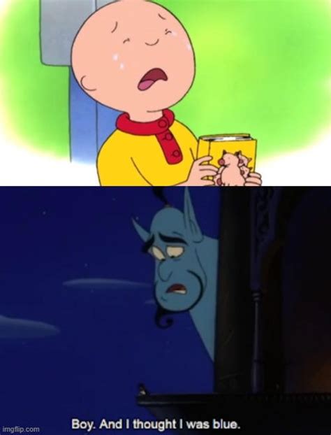 The Genie Sees Caillou Crying By Syavia3 On Deviantart