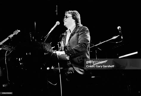 American Country Musician Ronnie Milsap Plays Electric Piano As He