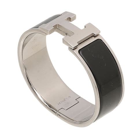 Hermes Black Clic Clac H Bracelet The Closet