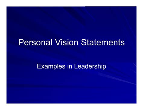 Poenitz Mentoring Com Personal Vision Statement Compatibility Mode