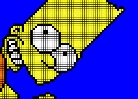 Bart Pixel Art Desenho De Matheus1569 Gartic