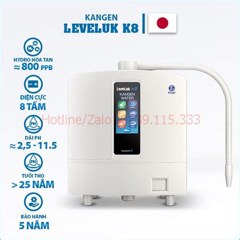 Máy Lọc Nước Ion Kiềm Kangen Leveluk K8