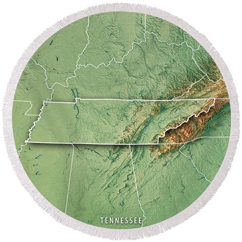 West Tennessee Elevation Map Tennessee Cities And Towns •