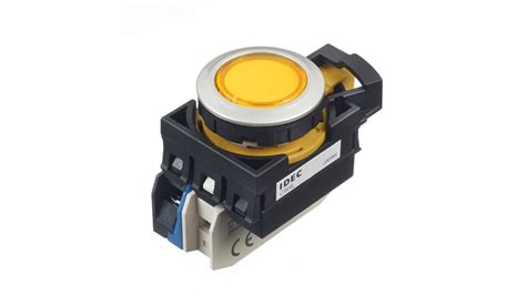 Cw4l M1e10q4y Idec Cw Series Illuminated Push Button Panel Mount
