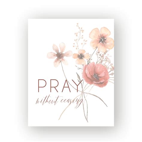 Pray Without Ceasing Printable Only — The Simple Design Co