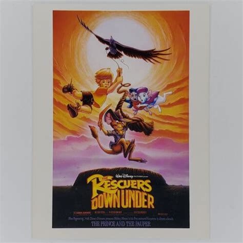 The Rescuers Down Under Postcard Disney Miss Bianca Bernard Marahute