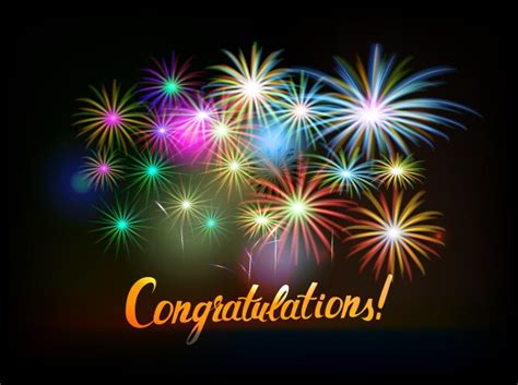 Congratulations Fireworks Vector Images Over 9 400