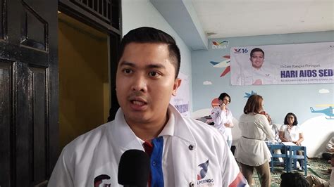 Rayakan Hari Aids Sedunia Bacaleg Partai Perindo Diska Resha Putra